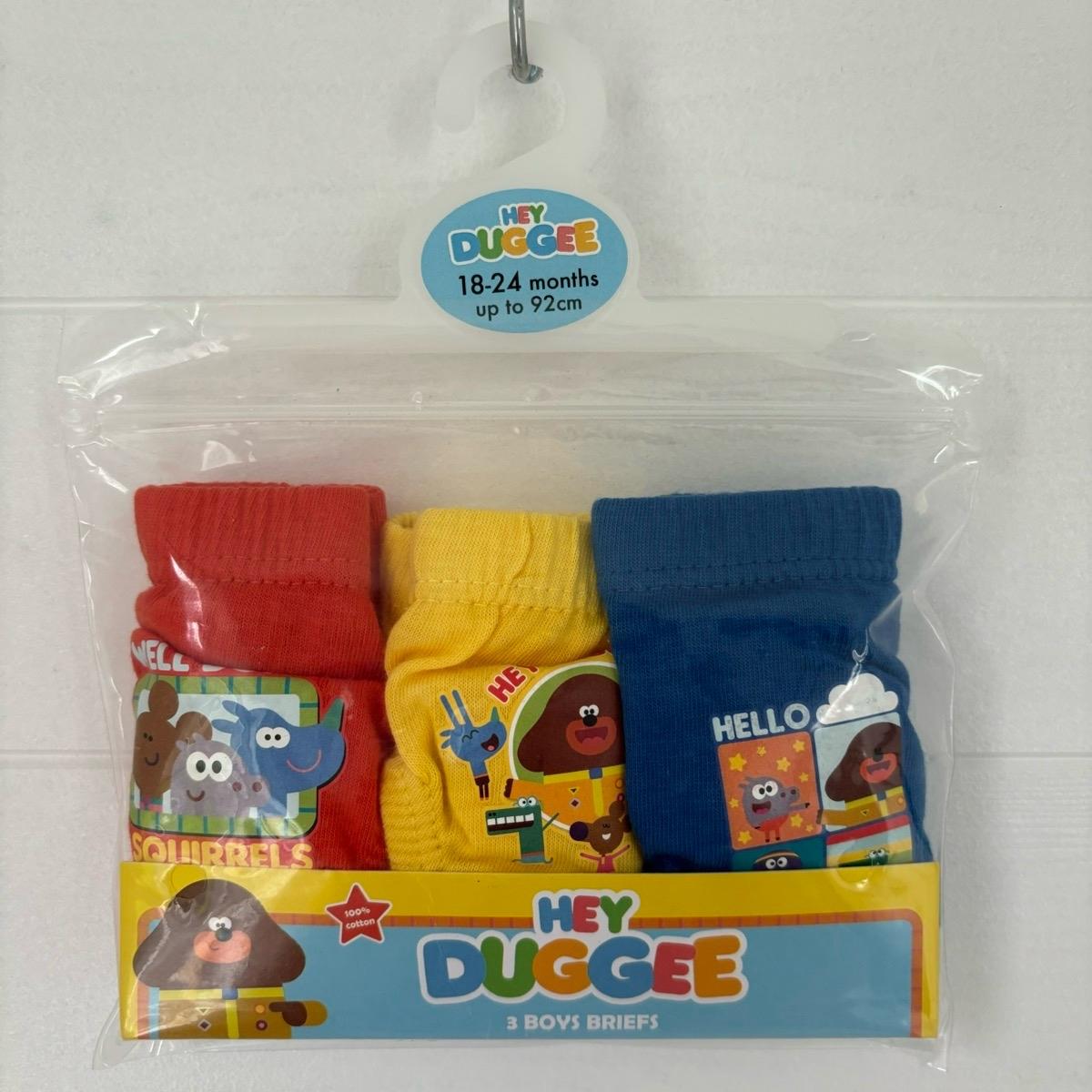 Hey Duggee Boys Pants Underwear Cbeebies Briefs Multipack 3 Pack ...
