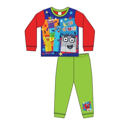 Boy Number blocks Long Pyjamas – Ellies Little Online Shop