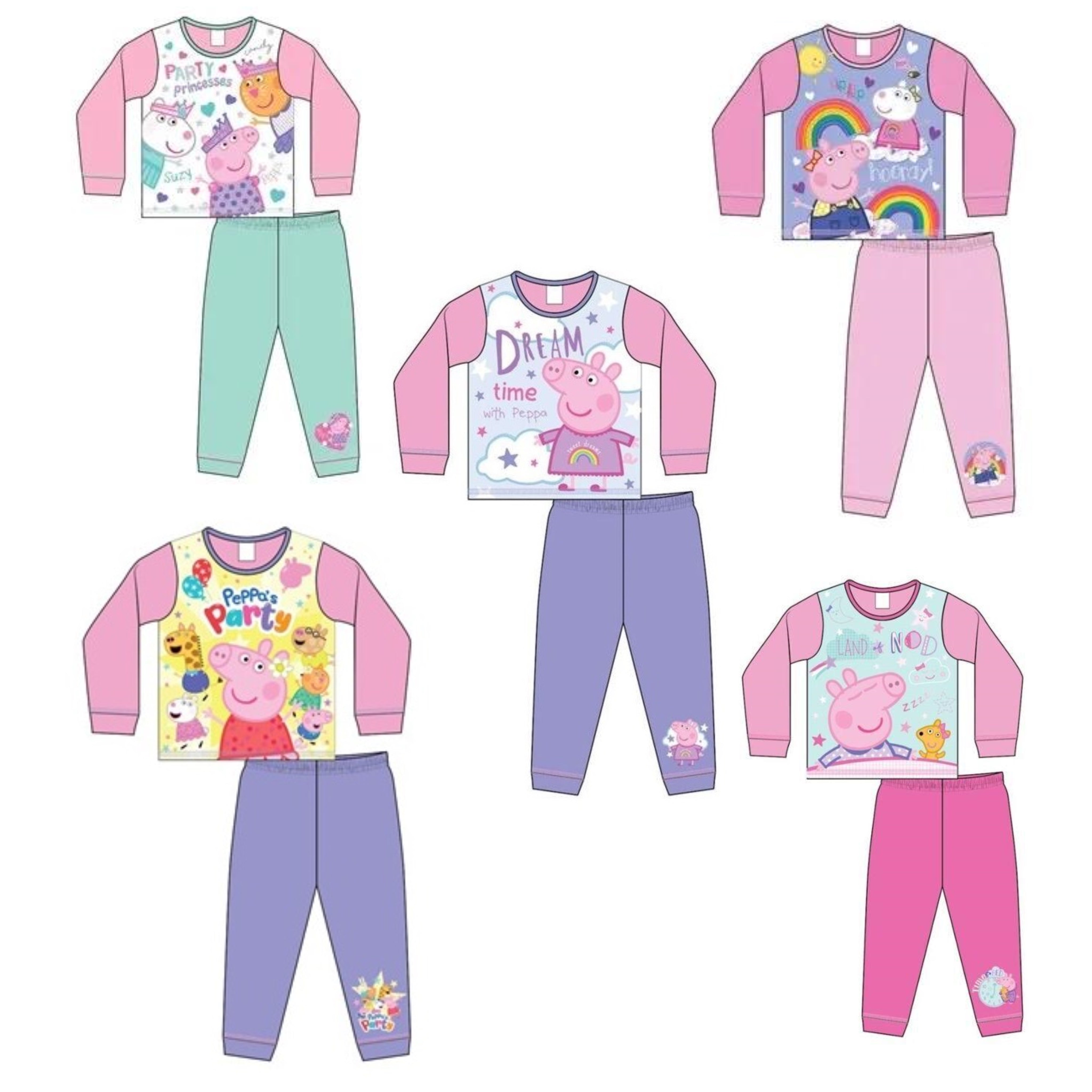 Peppa Pig Girls Pyjamas PJs – Ellies Little Online Shop